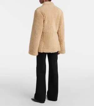 TOTEME Shearling Jacket - Beige