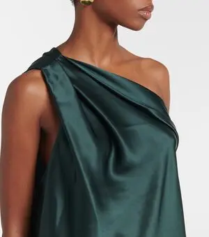 THE SEI Silk One-shoulder Top