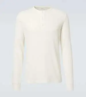 Sunspel Cotton Henley Shirt