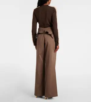 JW Anderson Cotton Twill Wide-leg Pants
