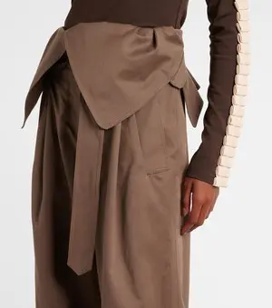 JW Anderson Cotton Twill Wide-leg Pants