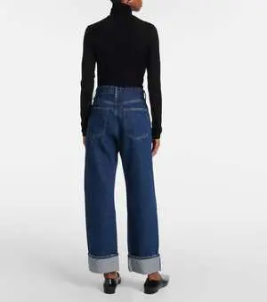 AGOLDE Fran Mid-rise Straight Jeans - Blue