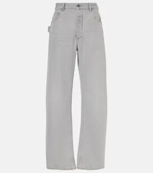 Bottega Veneta Mid-rise Wide-leg Jeans - Grey