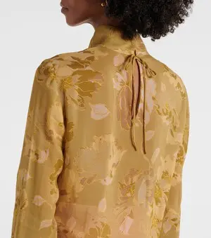 Dries Van Noten Printed Sheer Blouse
