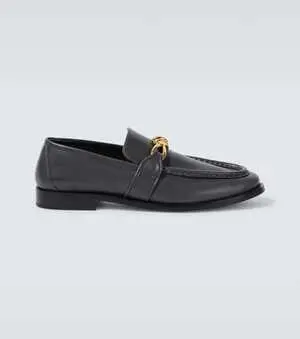 Bottega Veneta Astaire Knot Leather Loafers