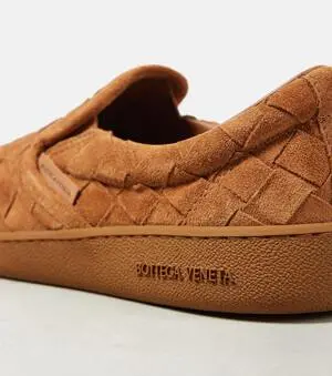Bottega Veneta Sawyer Suede Slip-on Sneakers - Brown