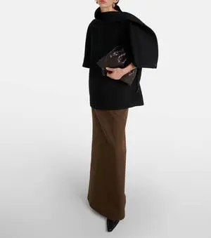 Bottega Veneta Medium Leather Clutch - Brown