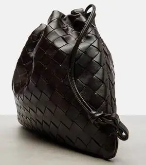 Bottega Veneta Medium Leather Clutch - Brown