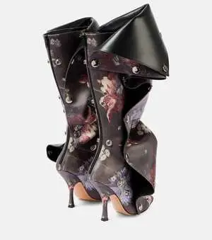 Y/project Snap 100 Floral Leather Knee-high Boots - Multicoloured