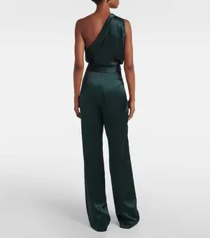 THE SEI Pleated Wide-leg Pants - Green