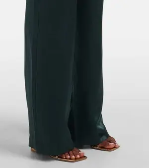 THE SEI Pleated Wide-leg Pants - Green