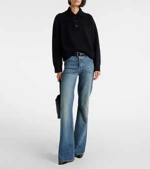 NILI LOTAN Renata Cashmere Turtleneck Sweater