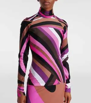 Emilio Pucci Iride Turtleneck Top