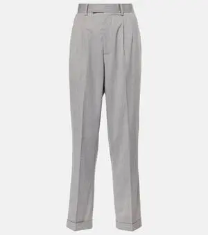 JACQUES WEI Wool Straight Trousers