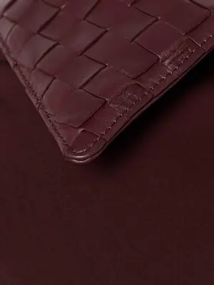 Bottega Veneta Intrecciato Leather-trimmed Down Jacket
