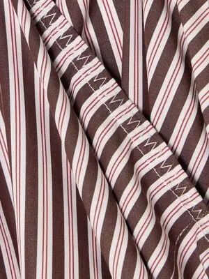 LIBEROWE The Vanguard Striped Cotton-poplin Pants