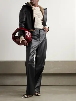 YVES SALOMON Cropped Shearling Jacket
