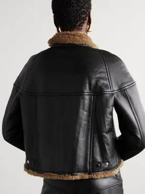 YVES SALOMON Cropped Shearling Jacket