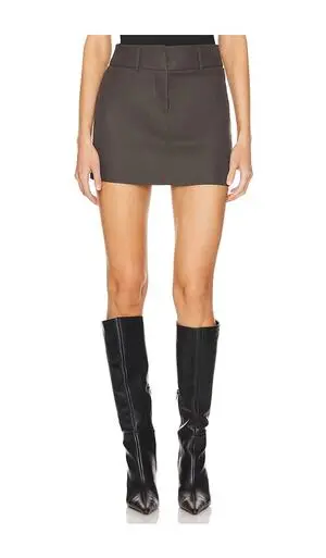 ALL THE WAYS Eliana Mini Skirt - Ash