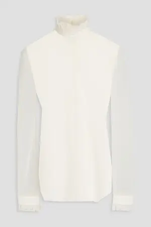 Philosophy Di Lorenzo Serafini Ruffled Georgette Blouse