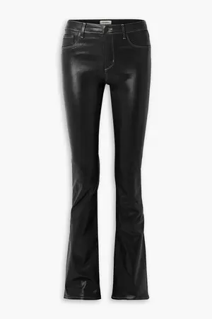 L'Agence Selma Coated Highrise Flared Jeans