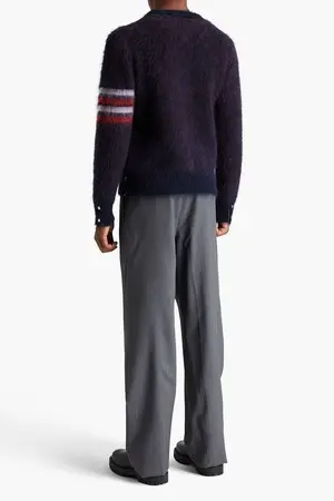 Thom Browne Pleated Grain De Poudre Wool Pants