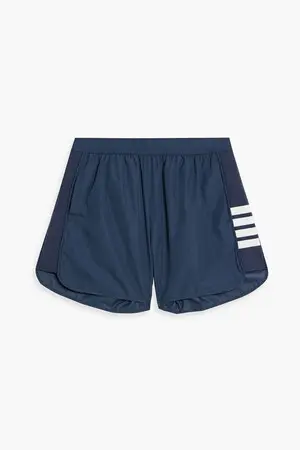 Thom Browne Striped Shell And Stretch-knit Shorts