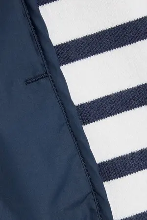 Thom Browne Striped Shell And Stretch-knit Shorts