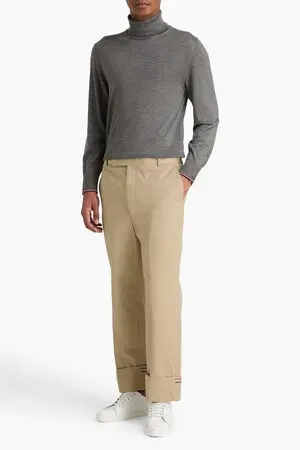 Thom Browne Cotton-twill Pants - Beige