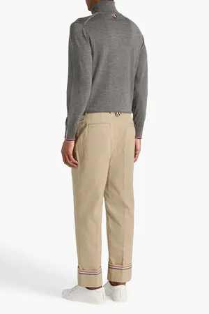 Thom Browne Cotton-twill Pants - Beige