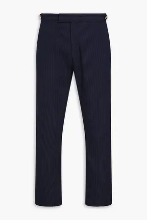 Thom Browne Striped Wool Seersucker Trousers