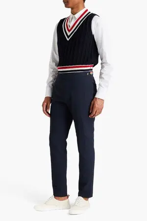 Thom Browne Striped Wool Seersucker Trousers
