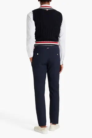 Thom Browne Striped Wool Seersucker Trousers
