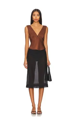 NIA Celia Top - Chocolate