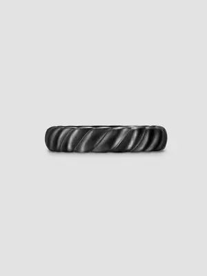 David Yurman Sculpted Cable Band Ring In Titanium, 5mm