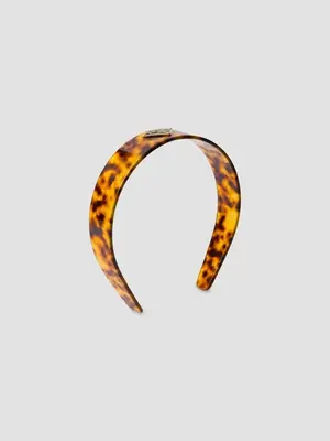 Prada Headband With Triangle Logo