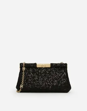 Dolce & Gabbana Medium Marlene Shoulder Bag - Black