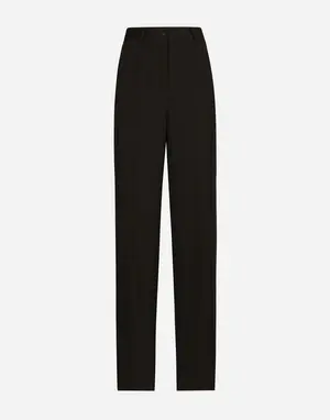 Dolce & Gabbana Wool Gabardine Tuxedo Pants