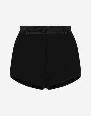 Dolce & Gabbana Stretch Wool High-waisted Tuxedo Panties