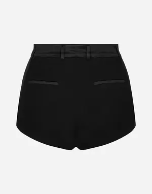 Dolce & Gabbana Stretch Wool High-waisted Tuxedo Panties