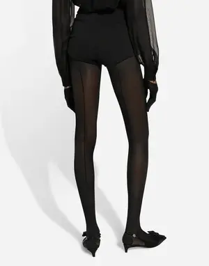 Dolce & Gabbana Stretch Wool High-waisted Tuxedo Panties