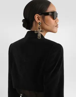 Dolce & Gabbana Velvet Spencer Tuxedo Jacket