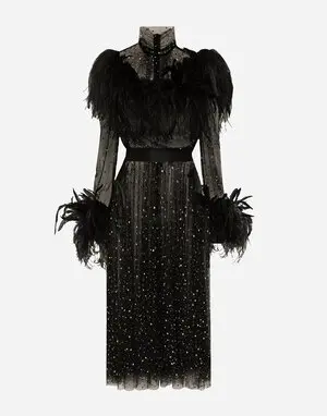 Dolce & Gabbana Feathered Cocktail Dresses