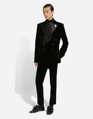 Dolce & Gabbana Classic Velvet Tuxedo Pants