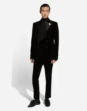 Dolce & Gabbana Classic Velvet Tuxedo Pants