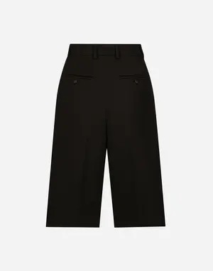 Dolce & Gabbana Wool Gabardine Bermuda Shorts