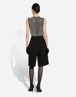 Dolce & Gabbana Wool Gabardine Bermuda Shorts