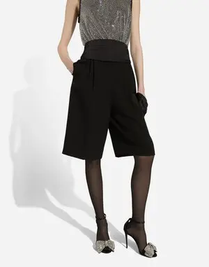 Dolce & Gabbana Wool Gabardine Bermuda Shorts