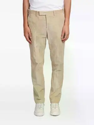 PT TORINO Corduroy Straight-leg Trousers - Neutrals