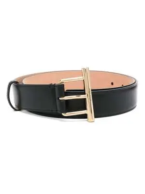 Alexander McQueen Leather Belt - Black